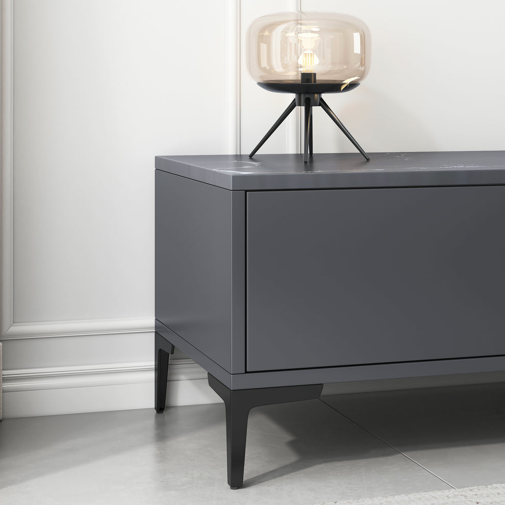 2-Piece Set Minimalist Large Coffee Table & 2m TV Cabinet