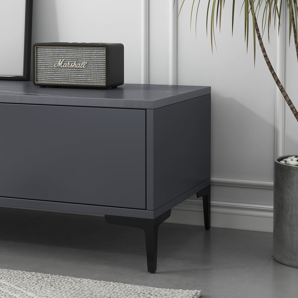 2-Piece Set Minimalist Large Coffee Table & 2m TV Cabinet