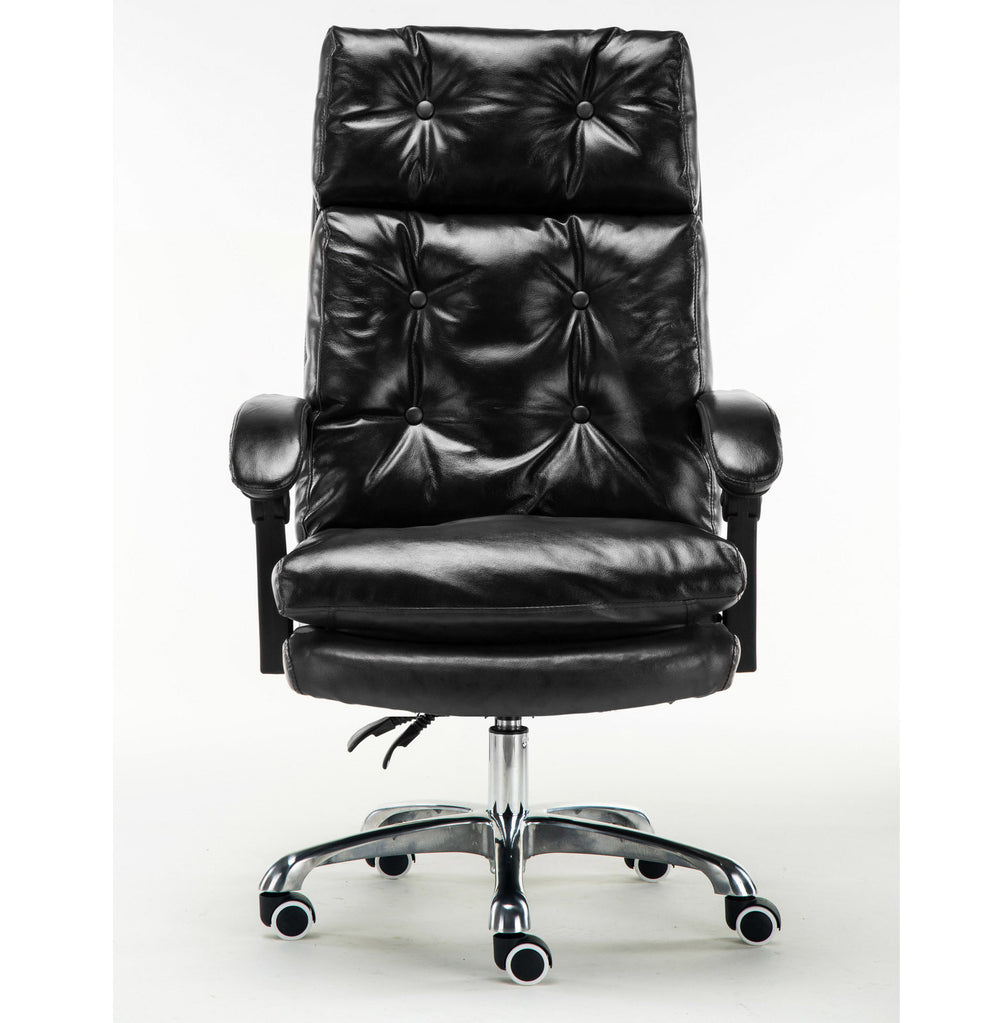 President Premium Plush Executive Reclining Office Chair (Black)