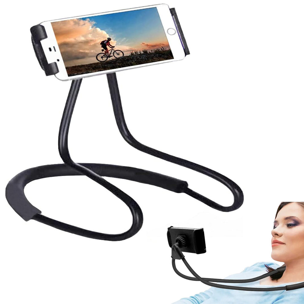 Universal Neck Phone Holder Rotating & Adjustable Lazy Hanging Mobile