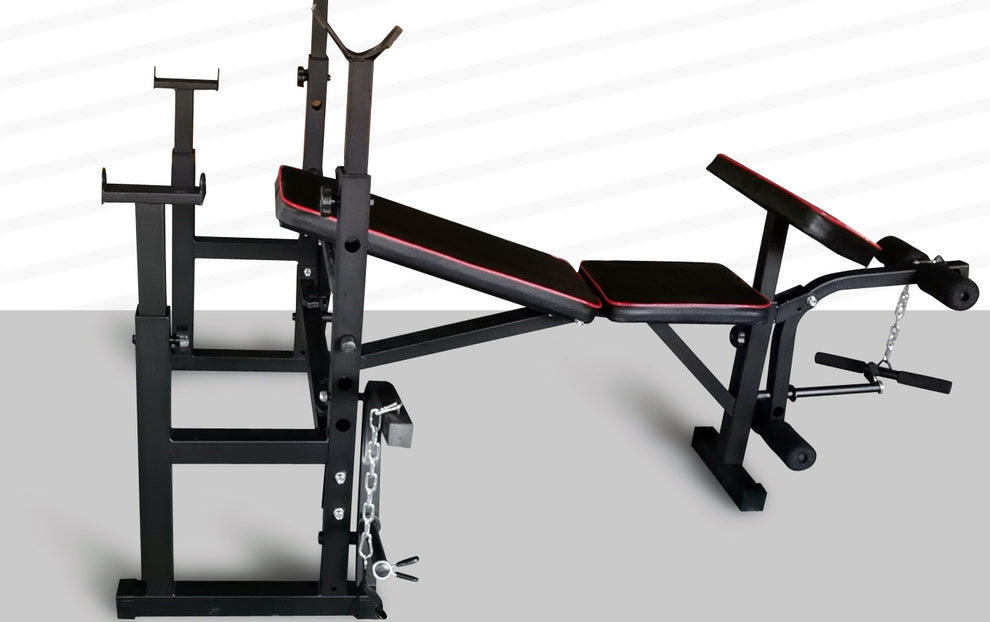 Fitplus Heavy Duty 7-in-1 Multi-Station Weight Bench Press Pull Down H